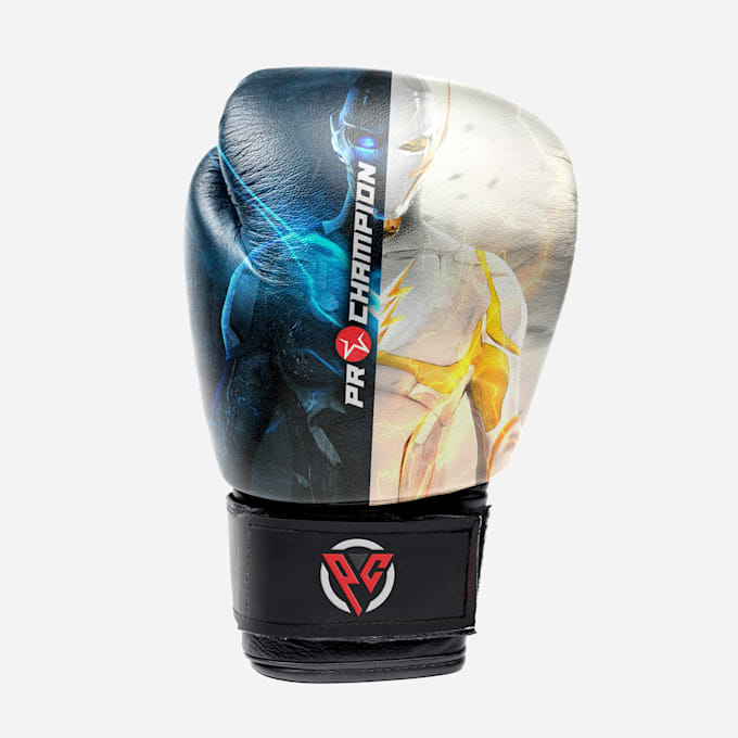 Design your boxing gloves design in realistic leather by ...
