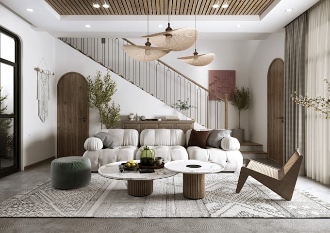 Design ,render interior and exterior with 3dsmax by Thaotien1279 | Fiverr