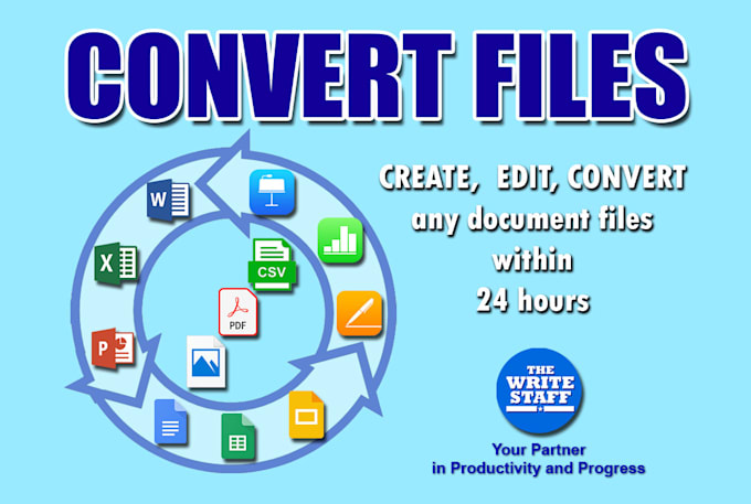 Convert document files within 24 hours by Thewritestaff | Fiverr