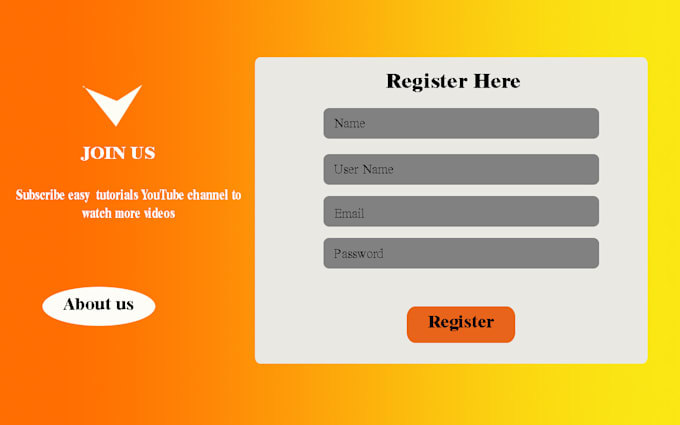 Design attractive login page and registration form by Sadianoshinera ...