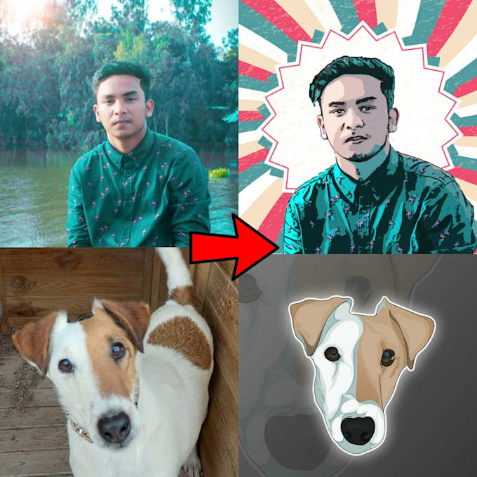 Turn your photo into vector art by Zarin_anan | Fiverr