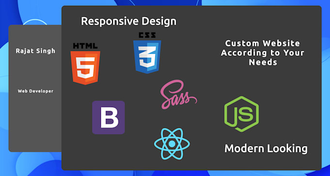 Create responsive websites in html css javascript by Srajat55 | Fiverr