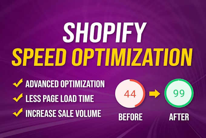 Do shopify speed optimization for faster page speed by Zoptimizer | Fiverr