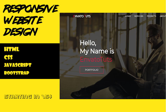 Design responsive frontend website using html, css, and bootstrap by ... Design responsive frontend website using html, css, and bootstrap by ...