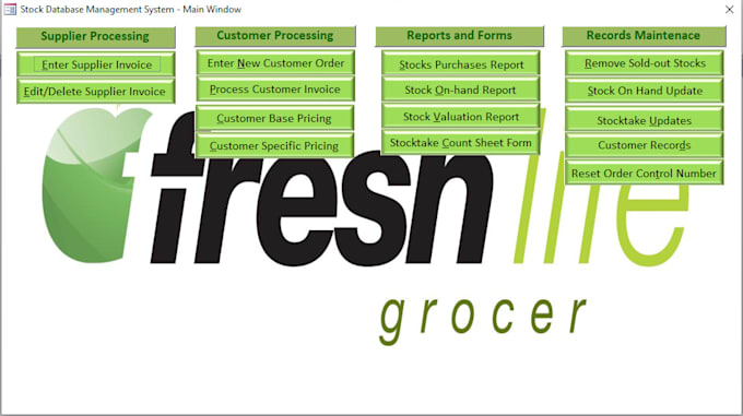 Create ms access database for your business by Mnamjad | Fiverr