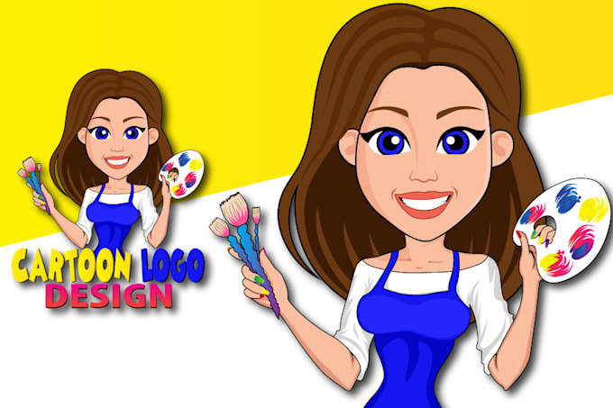 Design modern cartoon logo of you by Siponbd | Fiverr
