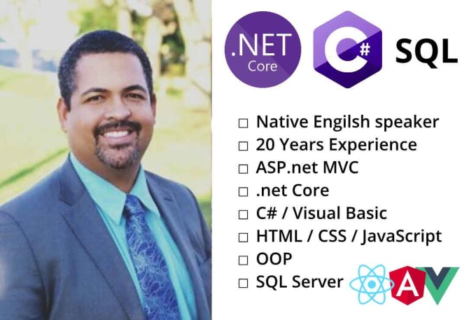 Develop An Asp Net Mvc Dot Net Core Vuejs React Angular By Tymoodley Fiverr