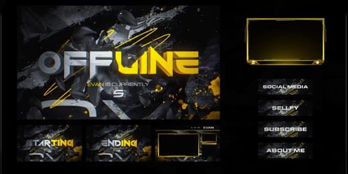 Design awesome gaming logo, stream packages and panels by ...