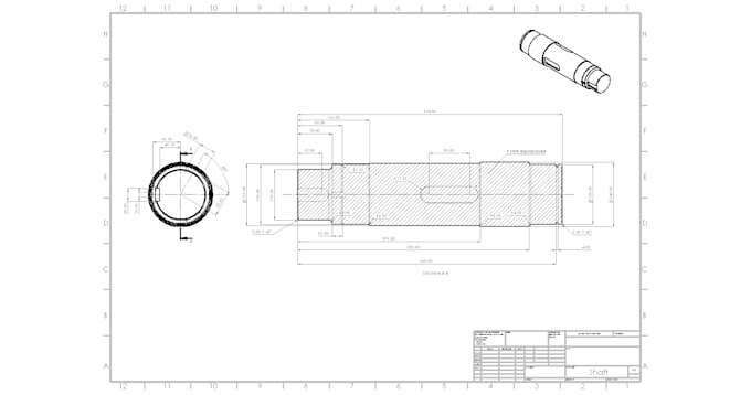 Create manufacturing drawings for cad models by Itisvikas | Fiverr