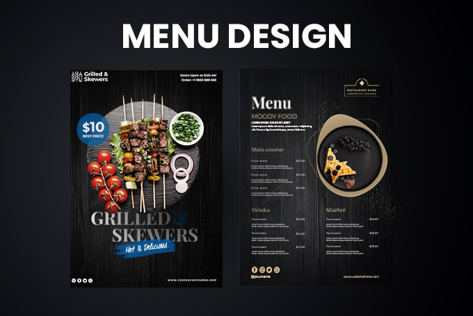 Design your company product catalog, menu design, price sheet, or ...