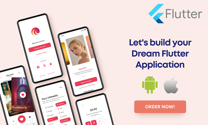 Create flutter ui from your ui design by Asnsolutions | Fiverr
