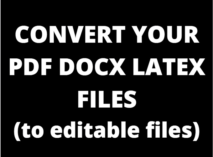 Convert your pdf, pptx, docx, files by Deweyhicks | Fiverr