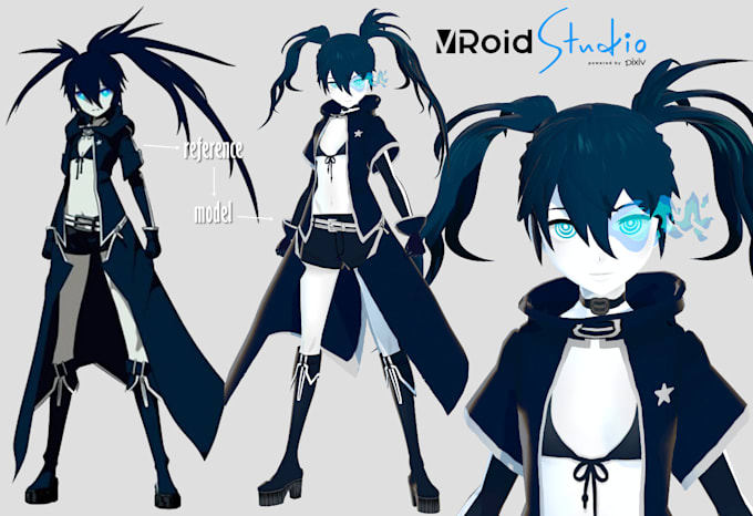 Make a vroid model based on a reference by Miinima | Fiverr