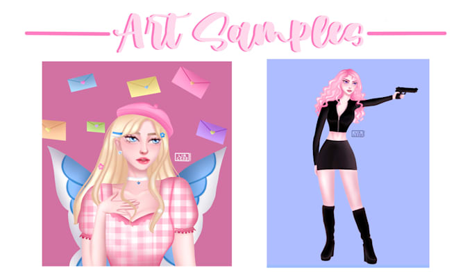 Draw digital art commissions by Liacessart | Fiverr