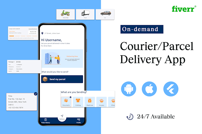 Build on demand courier delivery app and parcel delivery app with free ...