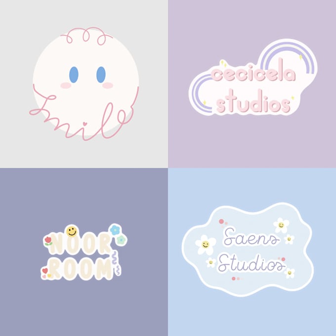 Design logo and doodles in cartoon, cute, kawaii concept by ...
