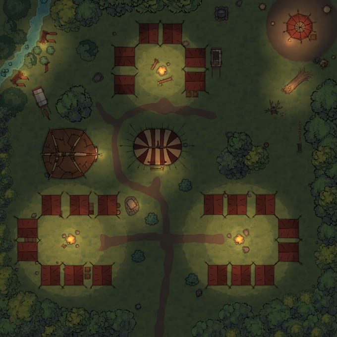 Design a battle map for your vtt game by Dannydug | Fiverr