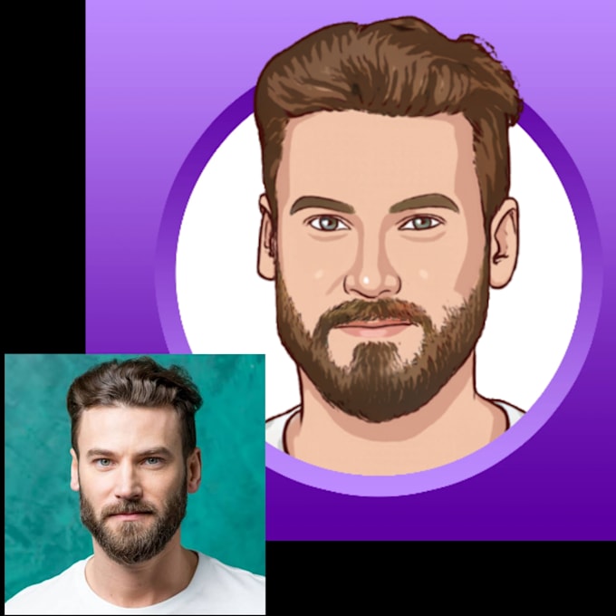 Make vector face logo by Editroid31 | Fiverr