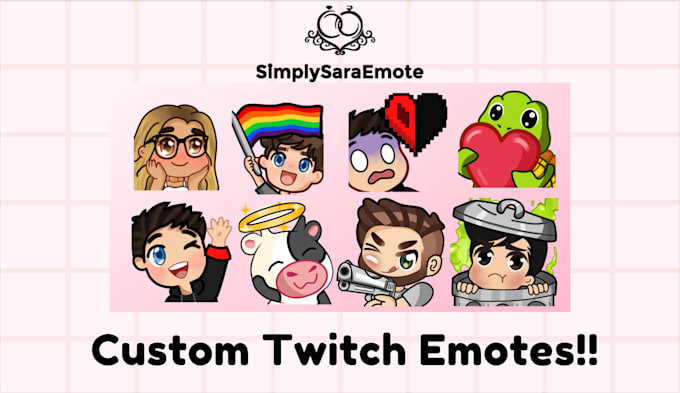 Make your emote ideas come to life by Simplysaraemote | Fiverr