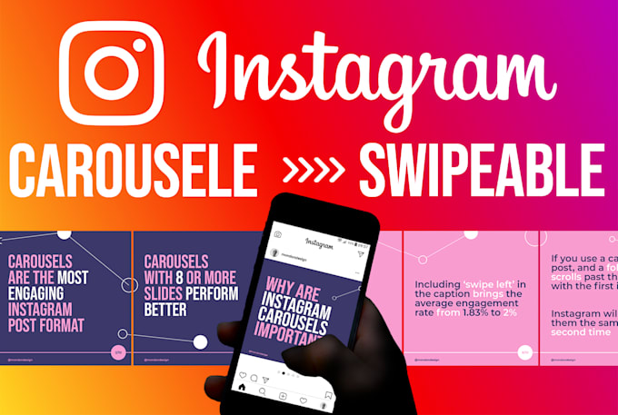 Create swipeable instagram carousel post by Mondondesign | Fiverr