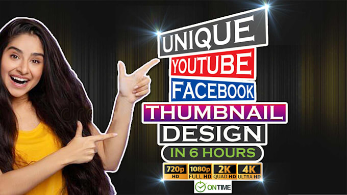 Create a unique youtube facebook thumbnail design in 6 hours by Pentool ...