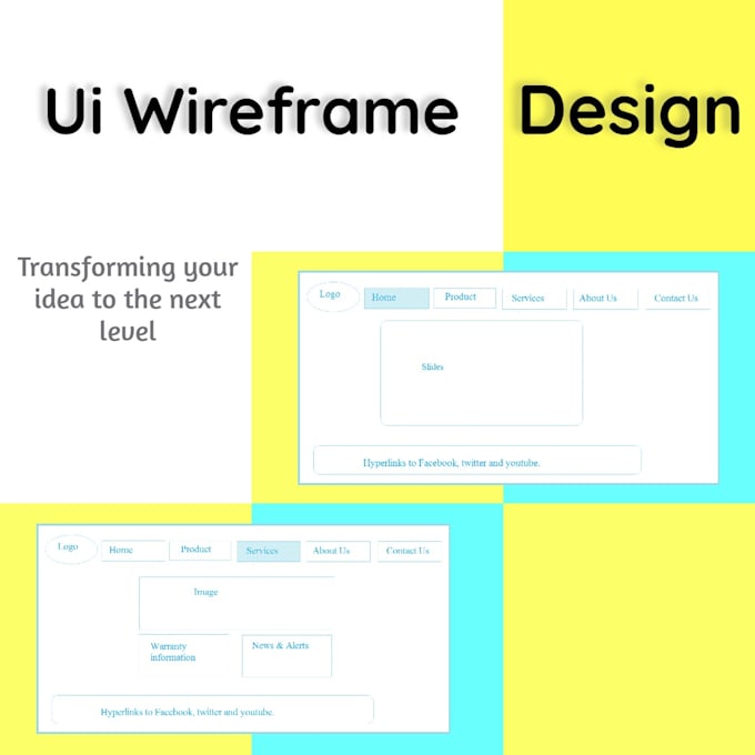 Make intuitive wireframe design for your apps by Tigerzab | Fiverr