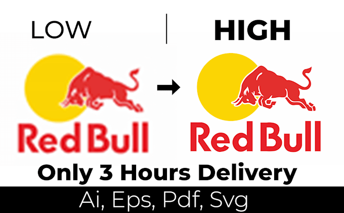 Convert low resolution image or logo to vector by Tokkihophoppo | Fiverr