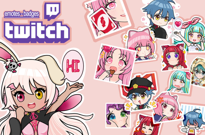 Draw Cute Custom Emotes By Seijo810 Fiverr