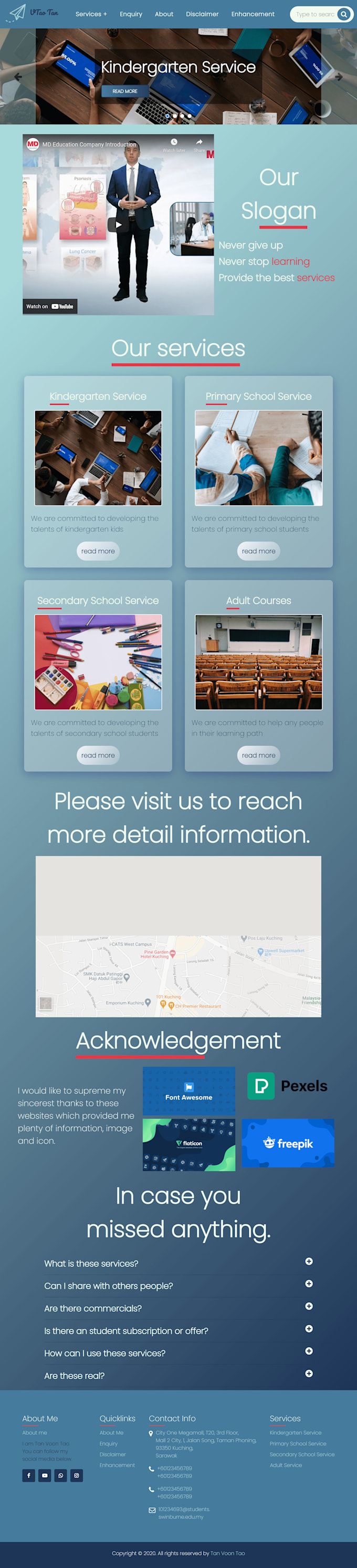 Do html css javascript website design with source code by Voontaotan ...