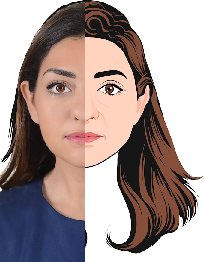Customized cartoon, vector portraits by Theturtlehermit | Fiverr