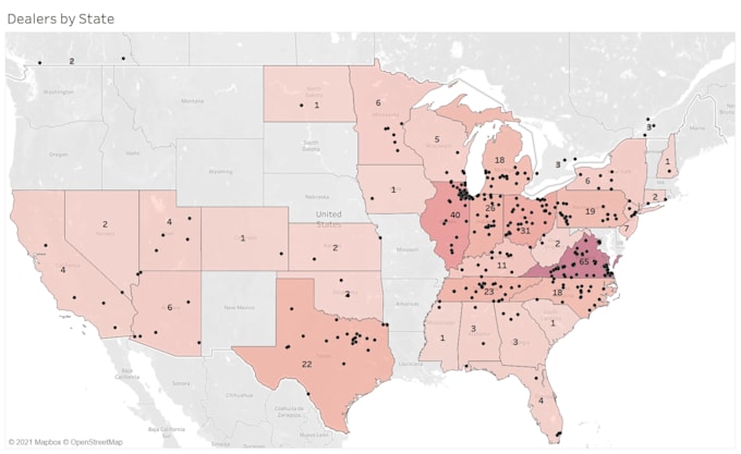 Create heat maps in tableau with your data by Brandonlyst | Fiverr