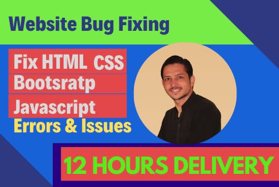 Fix any html, css, bootstrap, and javascript bugs or errors by ... Fix any html, css, bootstrap, and javascript bugs or errors by ...