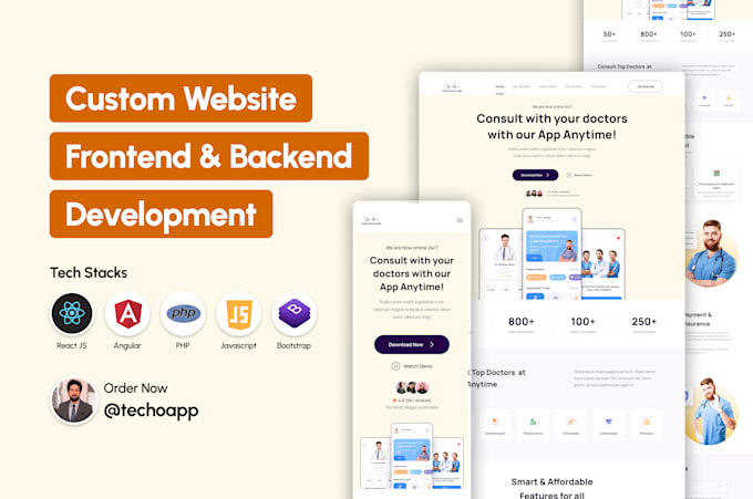 Be your php web developer, full stack web developer, react, angular ...