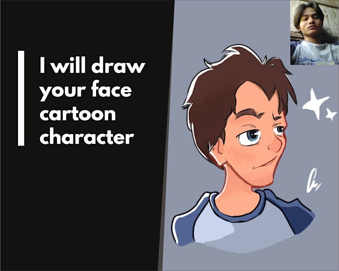 Draw your face cartoon character by Prasgo07 | Fiverr