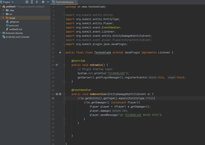 Make a basic spigotmc plugin for your minecraft server by Joshua6613 | Fiverr