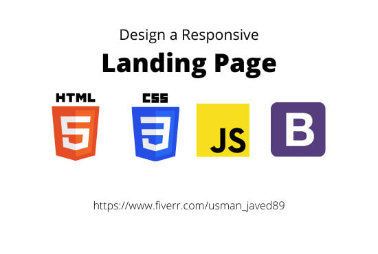Create Landing Page Design With Html Css Bootstrap By Usmanjaved89 Fiverr