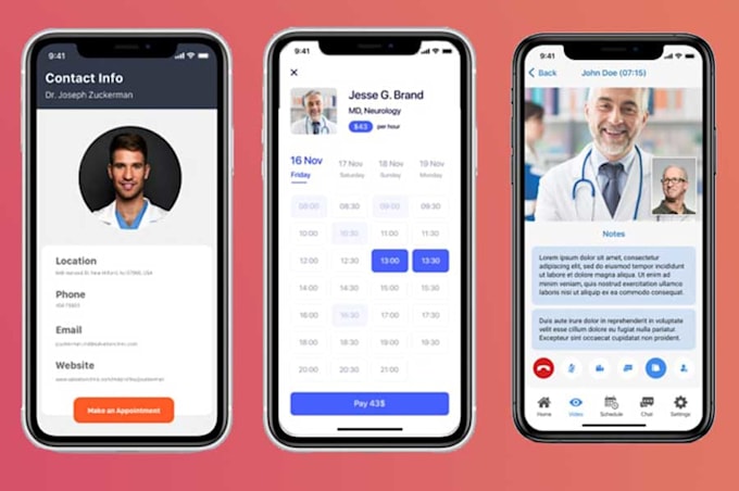 Develop doctor appointment app, patient app, hospital mobile app ...
