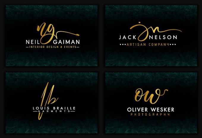 Design creative initial letters logo by Pixgraphic | Fiverr