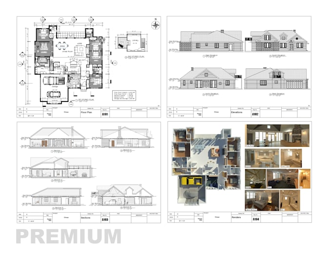 Redraw, draft your rough sketch, old plans , blueprints by Gcenonx | Fiverr