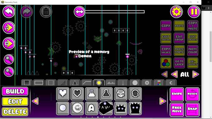 Build a layout in geometry dash by Xenonalt | Fiverr