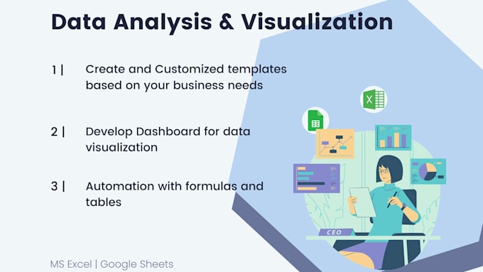 Create professional dashboard in excel or google sheets by Sha_yin | Fiverr