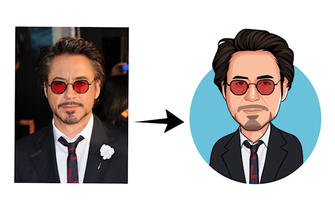 Draw portrait avatar cartoon from photo by Ahmadfaiz945 | Fiverr