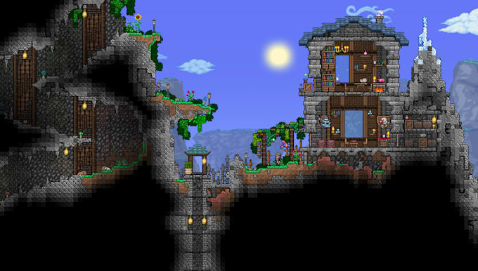 Build a detailed base on terraria for you by Doublerbuilding | Fiverr