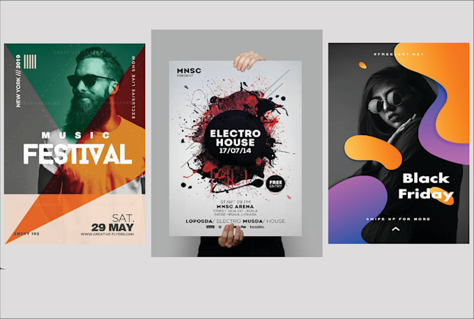 Design catchy, attractive event posters by Illustrate_xo | Fiverr