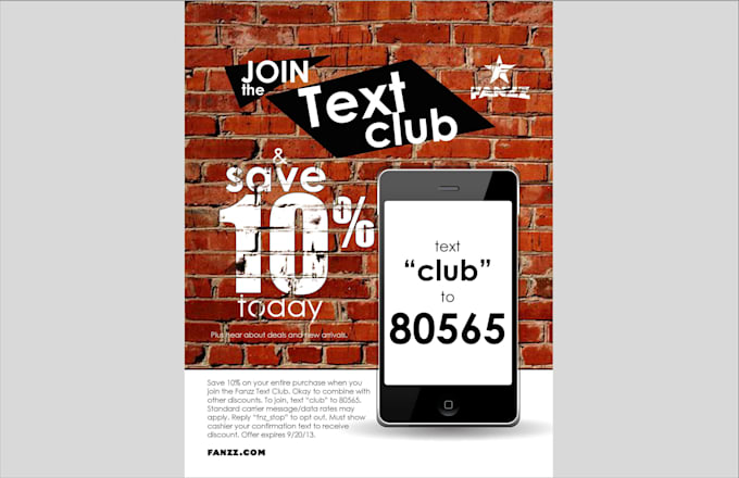 Design your flyer or table tent with a text call to action by Text ...