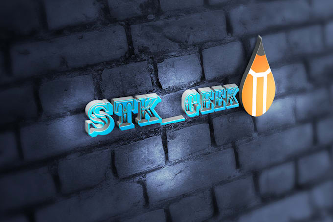 Design modern, 3d custom logo for you by Stk_geek | Fiverr