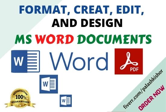 Do format, edit, redesign ms word document, pdf to word by Palashkishor ...