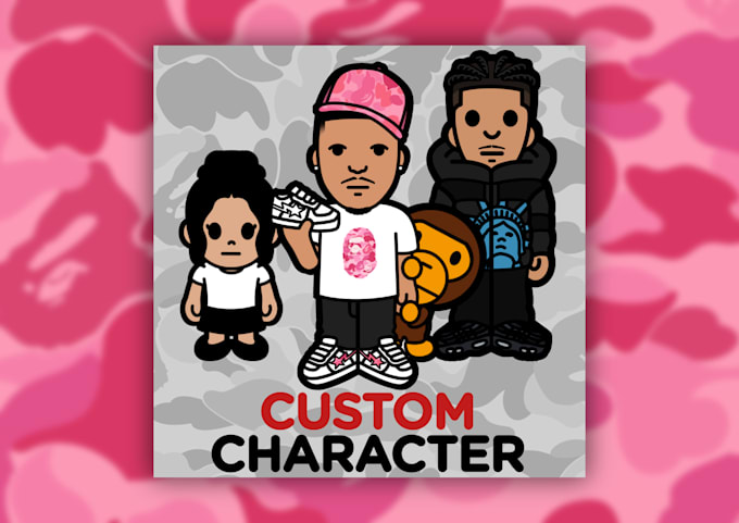 Make you as a bape character custom by Vdvm999 | Fiverr