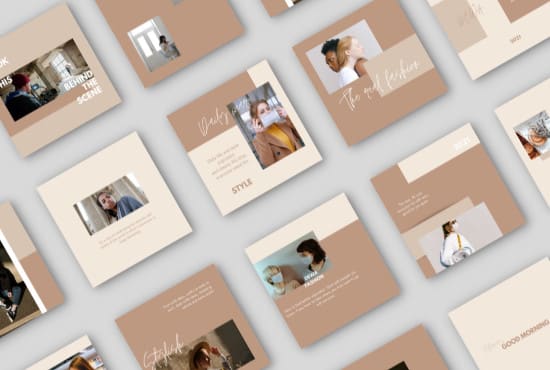 Design 30 post premium social media template by Dedidewa | Fiverr
