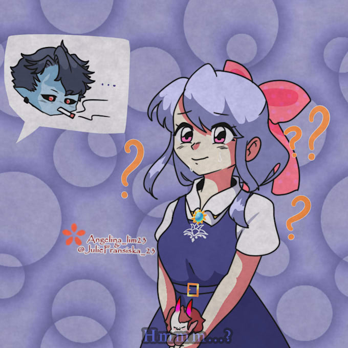 Draw your oc in 90s anime style by Angelina_lim23 | Fiverr